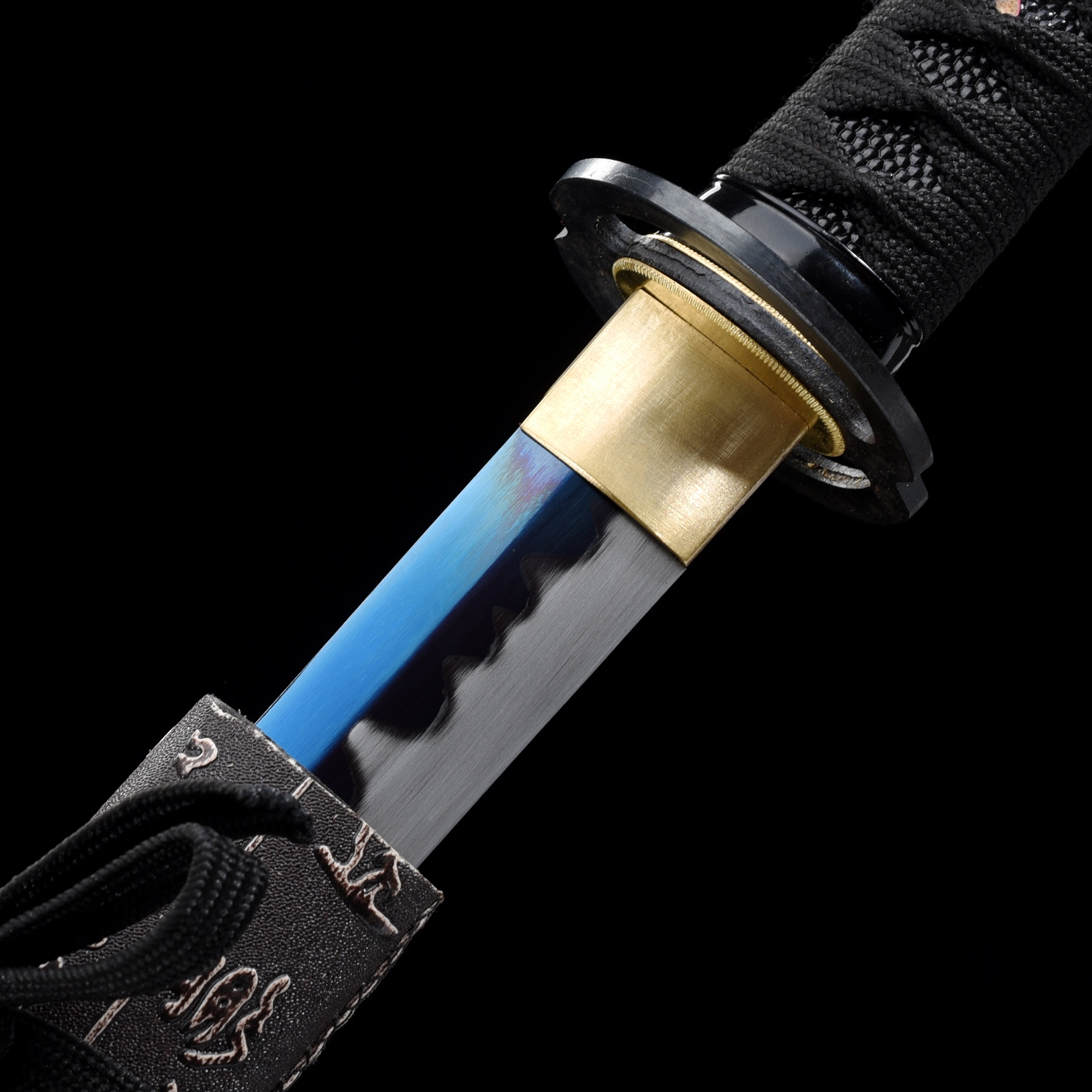 Handmade 1045 Carbon Steel Blue Blade Real Japanese Ninjato Ninja Sword ... Handmade 1045 Carbon Steel Blue Blade Real Japanese Ninjato Ninja Sword ...