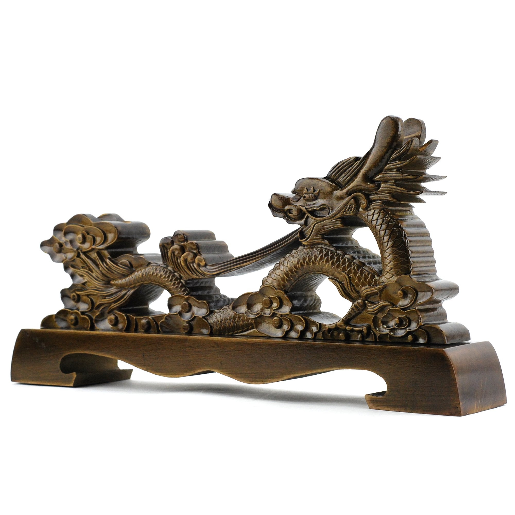 Wooden Chinese Dragon Theme Sword Stand Displays - DropshipSwords